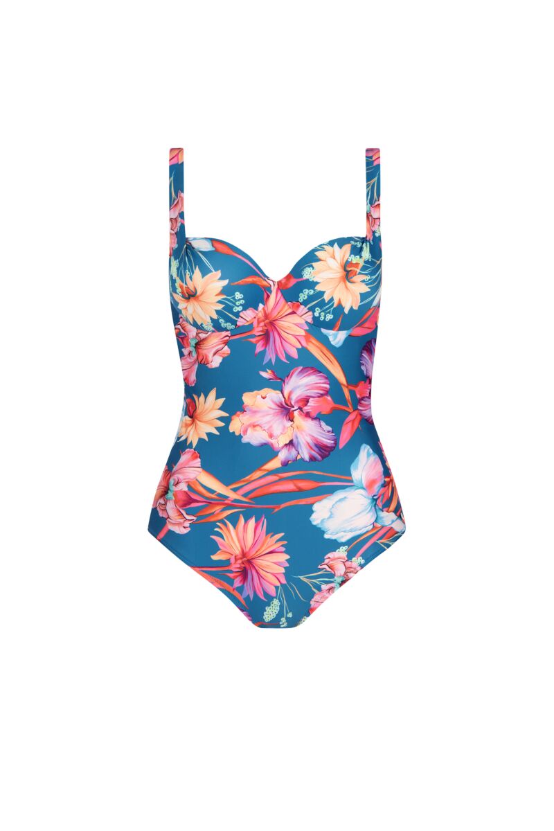 Jednodelni kupaći kostim sa penastim korpicama »Rimini«