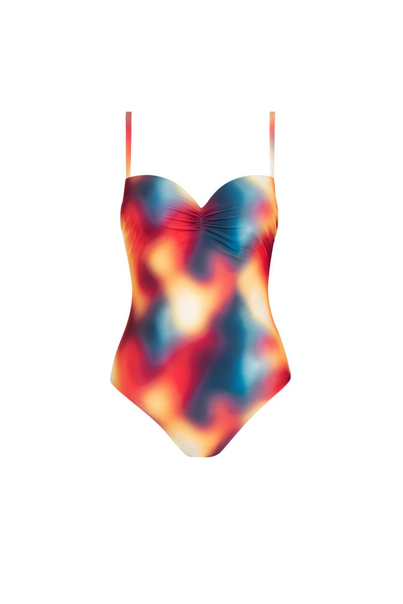 Jednodelni kupaći kostim sa penastim korpicama »Olympia«